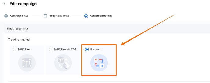 Postback Setup in MGID Ads